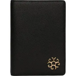 Gorski Leather Passport Cover - Black
