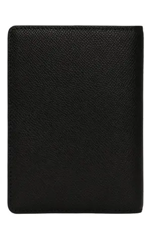 Gorski Leather Passport Cover - Black