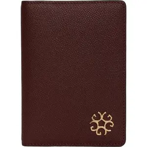 Gorski Leather Passport Cover Burgundy