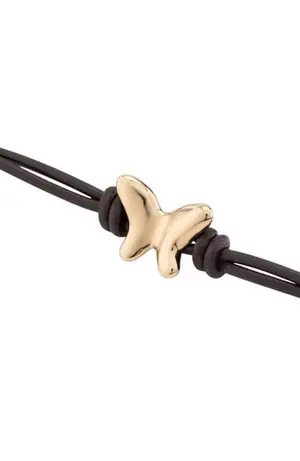 UNODE50 Double Strap Leather Bracelet