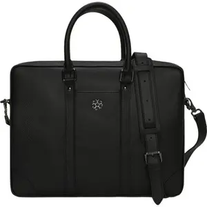 Gorski Leather Laptop Bag - Black