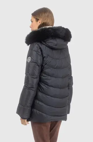 Gorski Après-ski Jacket With Detachable Hood Trim