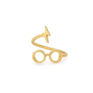 ALEX AND ANI Harry Potter Glasses Ring Wrap - Gold