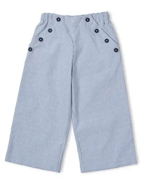 FLORENCE EISEMAN Stripe Button Front Pants