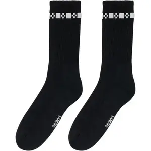 Sandro Cross Embroidered Organic Cotton Socks - Black