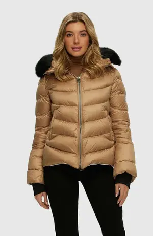 Gorski Short Jacket With Detachable Trim