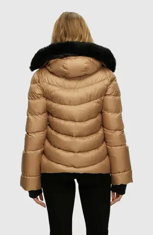 Gorski Short Jacket With Detachable Trim