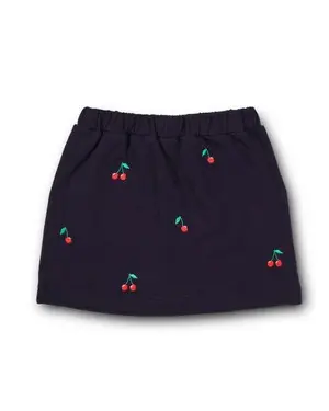 FLORENCE EISEMAN French Terry Skort With Embroidered Cherries