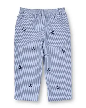 FLORENCE EISEMAN Stripe Pants With Anchor Details