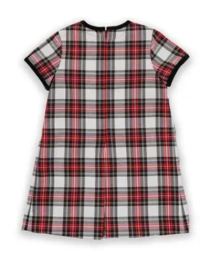 FLORENCE EISEMAN Tartan Plaid Dress With Bows