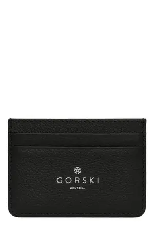 Gorski Leather Card Holder Black