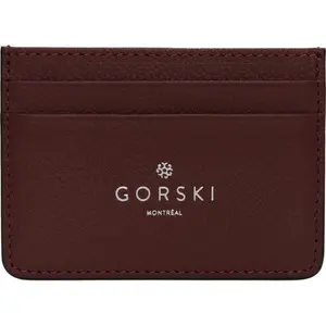 Gorski Leather Card Holder Burgundy