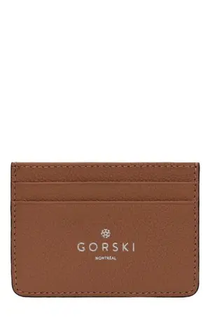 Gorski Leather Card Holder Tan