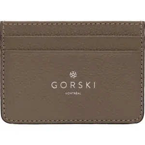 Gorski Leather Card Holder - Taupe