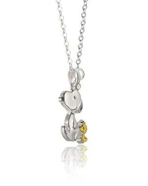 PEANUTS Snoopy And Woodstock 3d Pendant Necklace