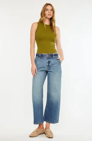 KANCAN Mid-rise Barrel Jeans