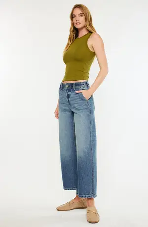 KANCAN Mid-rise Barrel Jeans