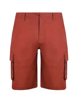 WEIRD FISH Rigney Cargo Shorts - Paprika