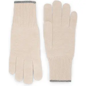 Brunello Cucinelli Knit Gloves Sand