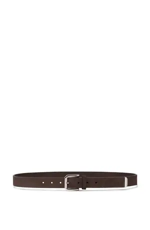 Brunello Cucinelli Leather Belt - Rust Brown