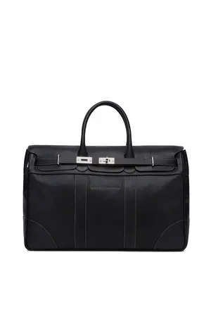 Brunello Cucinelli Leather Duffle Bag - Black