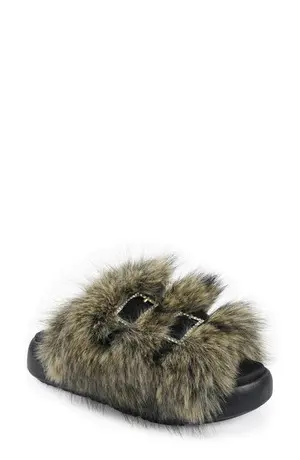 Fur Platform Heels