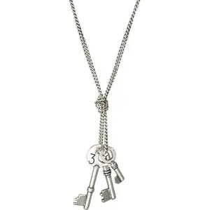 CXC Keys Chain Necklace - Silver