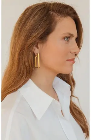 CXC Big Ionian Statement Earrings - Gold