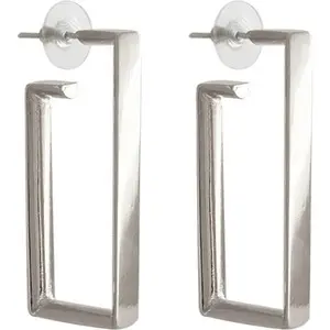 CXC Big Ionian Statement Earrings Silver