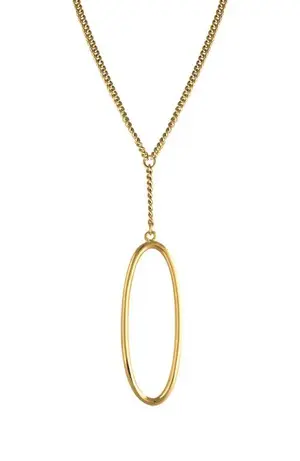CXC Pendant Chain Necklace Gold