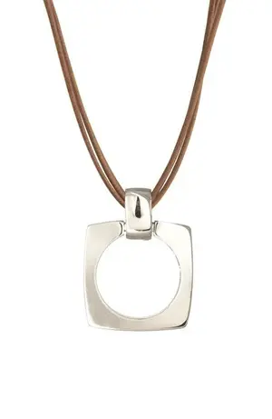 CXC Aldaba Long Necklace - Silver