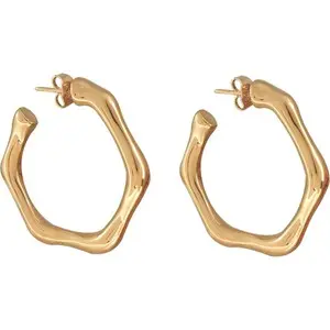 CXC Bambú Hoop Earrings - Gold