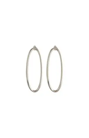 CXC Skylight Hoop Earrings Silver
