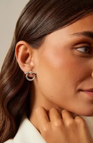 CXC Mini Omega Earrings - Silver
