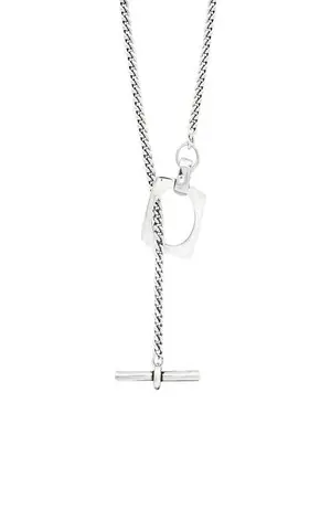 CXC Aldaba Sliding Necklace - Silver