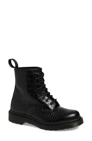 Dr. Martens 1460 Croc Embossed Combat Boot