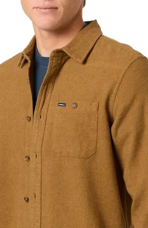 O'Neill Regent Flannel Button-up Shirt - Dark Khaki