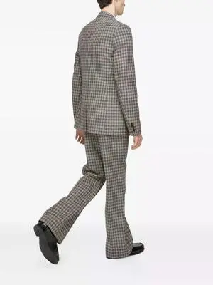 Acne Studios Checked Wool Blazer - Brown