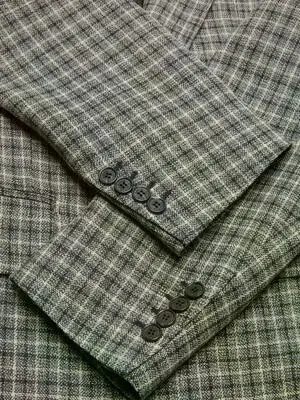 Acne Studios Checked Wool Blazer - Brown