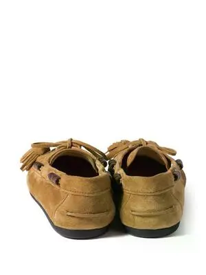 Miu Miu Suede Tassel Loafers - Green