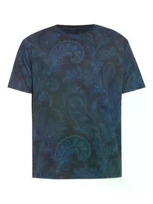 Etro Paisley Print T-shirt - Blue