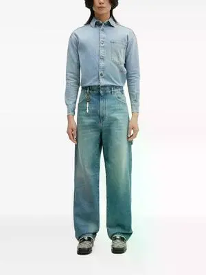 Fiorucci Open-back Denim Shirt