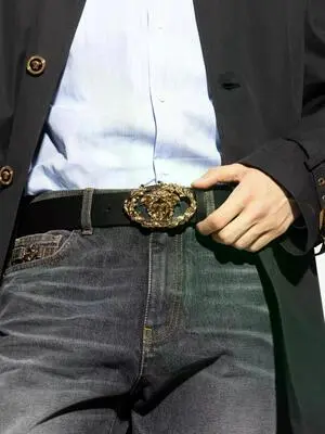 Versace Medusa-head Leather Belt