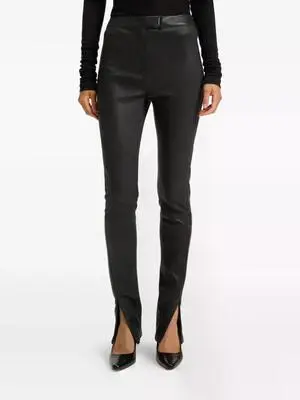 BOSS Split-hem Leather Trousers