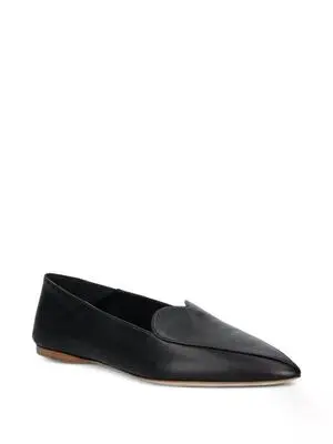 Fiorucci Heart Pointed-toe Leather Loafers