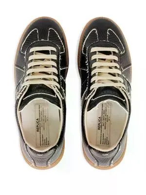 MAISON MARGIELA Replica Raw-edge Sneakers - Black