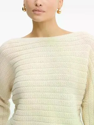 BOSS Ribbed Boat-neck Sweater