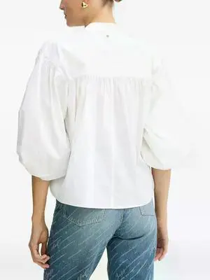 BOSS Balloon-sleeve Tie Blouse