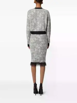 Nina Ricci Lace-pattern Midi Skirt