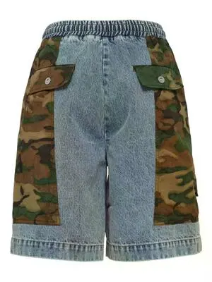 3.1 Phillip Lim Camouflage-panel Denim Shorts